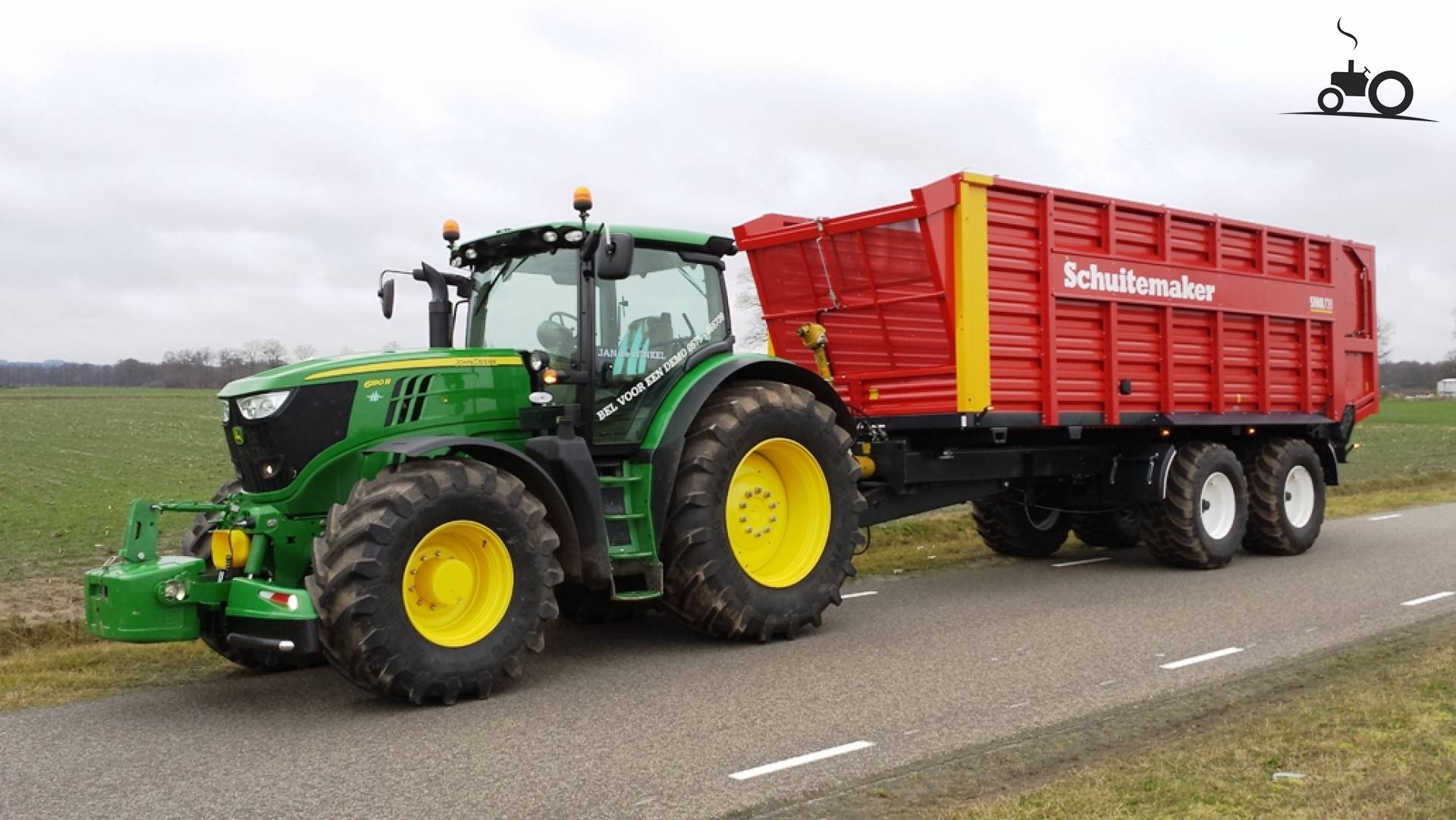 Foto John Deere 6190R van Agribumper Nederland