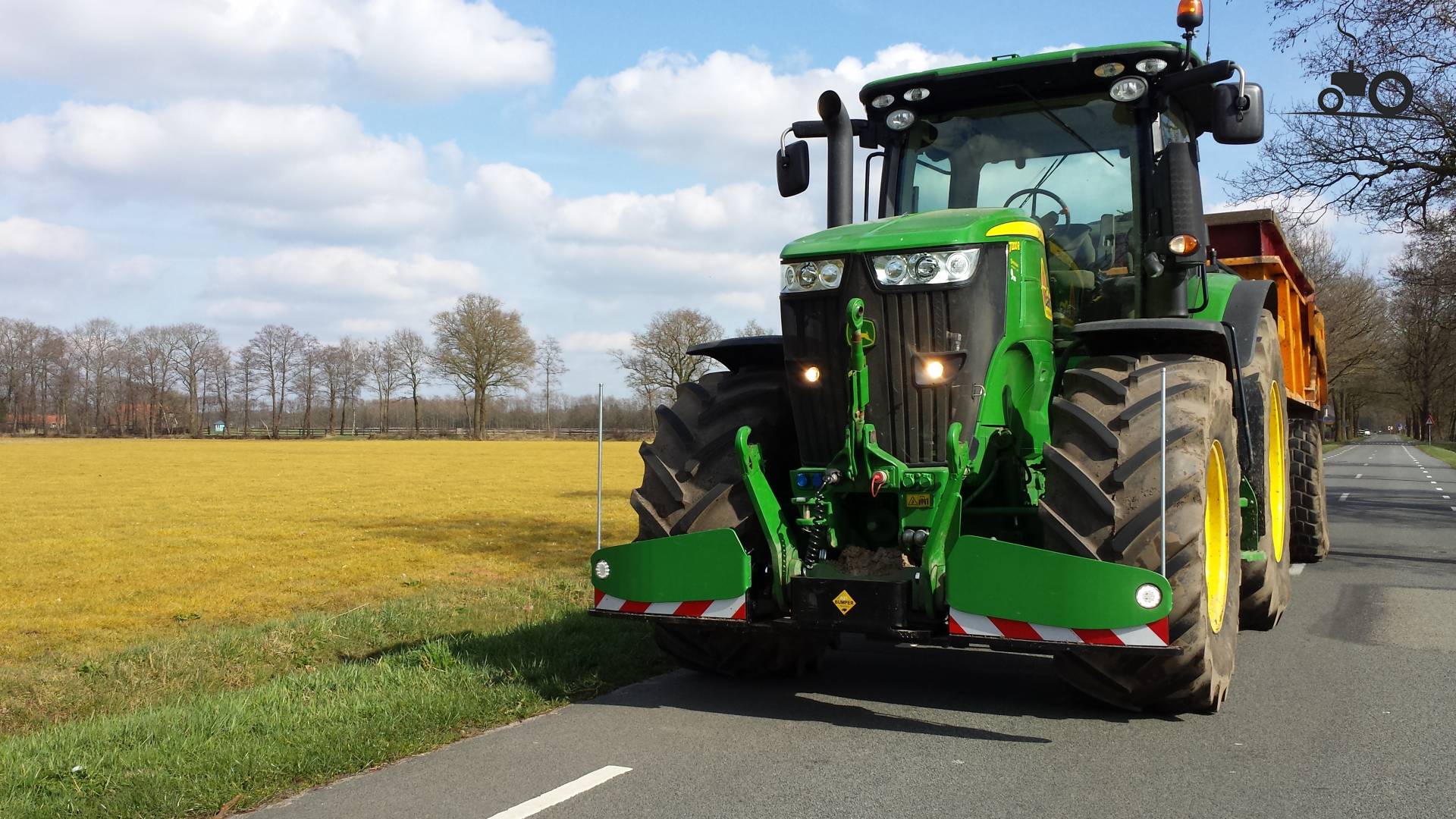 Foto John Deere 7200R van Agribumper Nederland