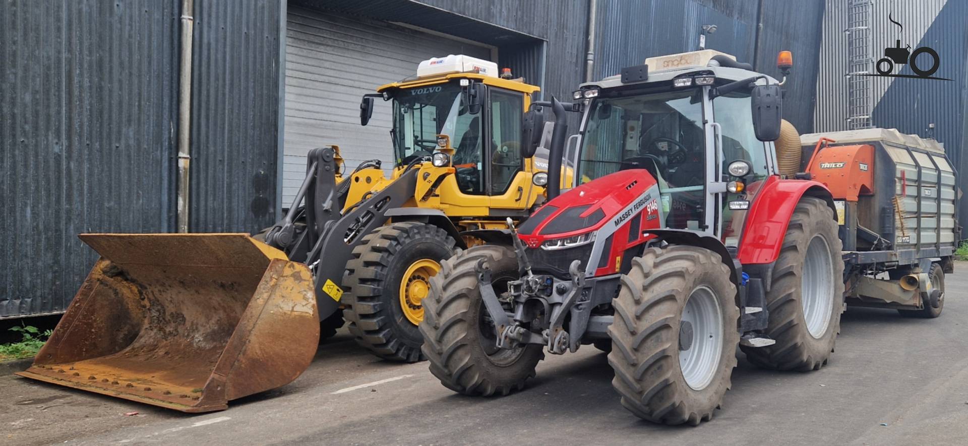 "Mooie volvo l90h op de achtergrond" — Schlüterman
