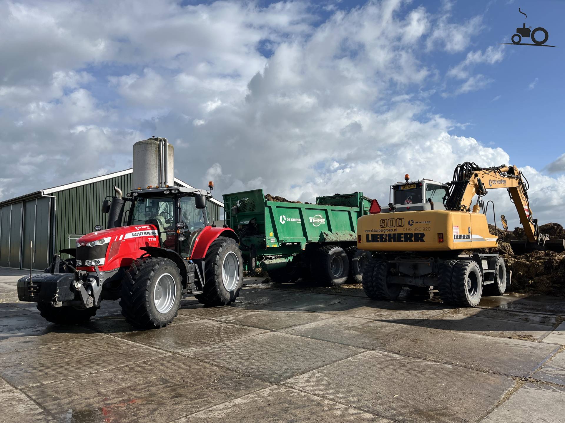 Foto Massey Ferguson 7718 van De Kuiper Noordeloos BV