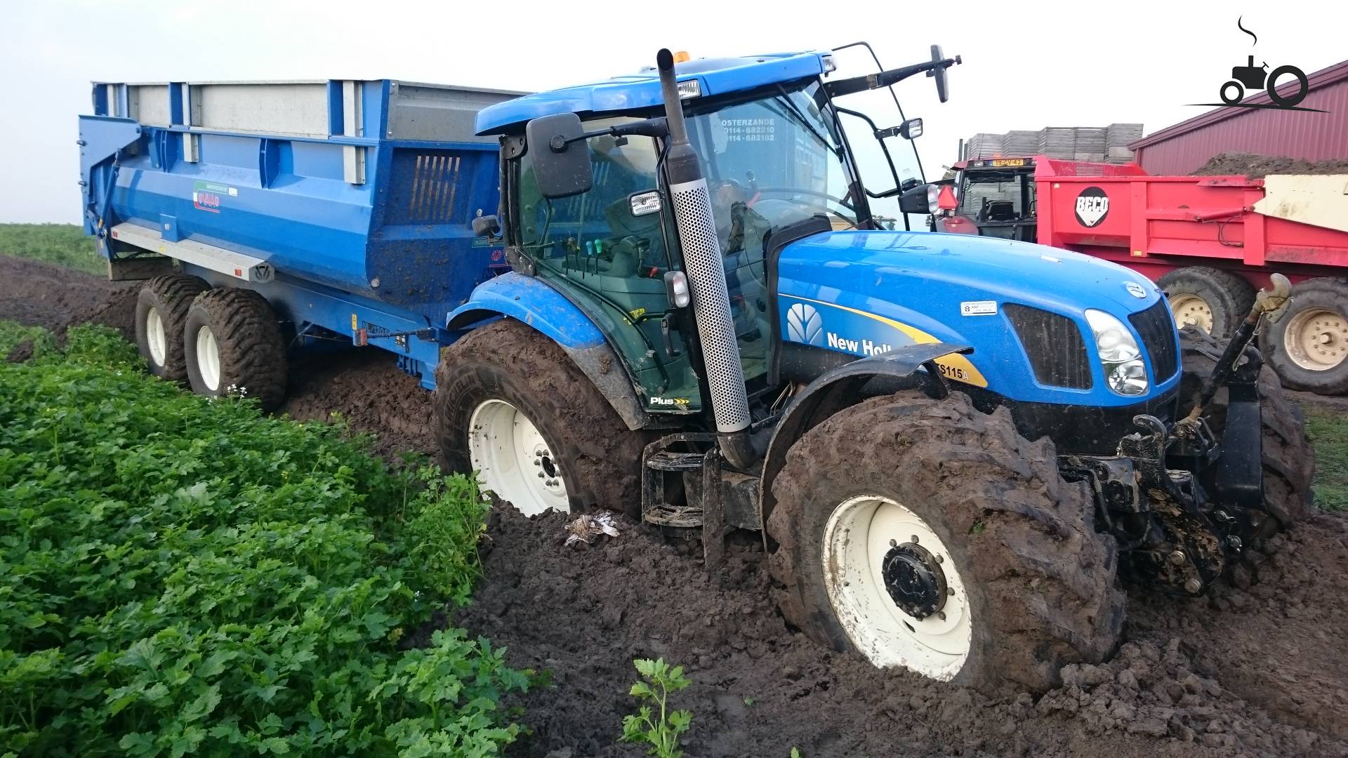 Vastgereden New Holland Ts 115 A