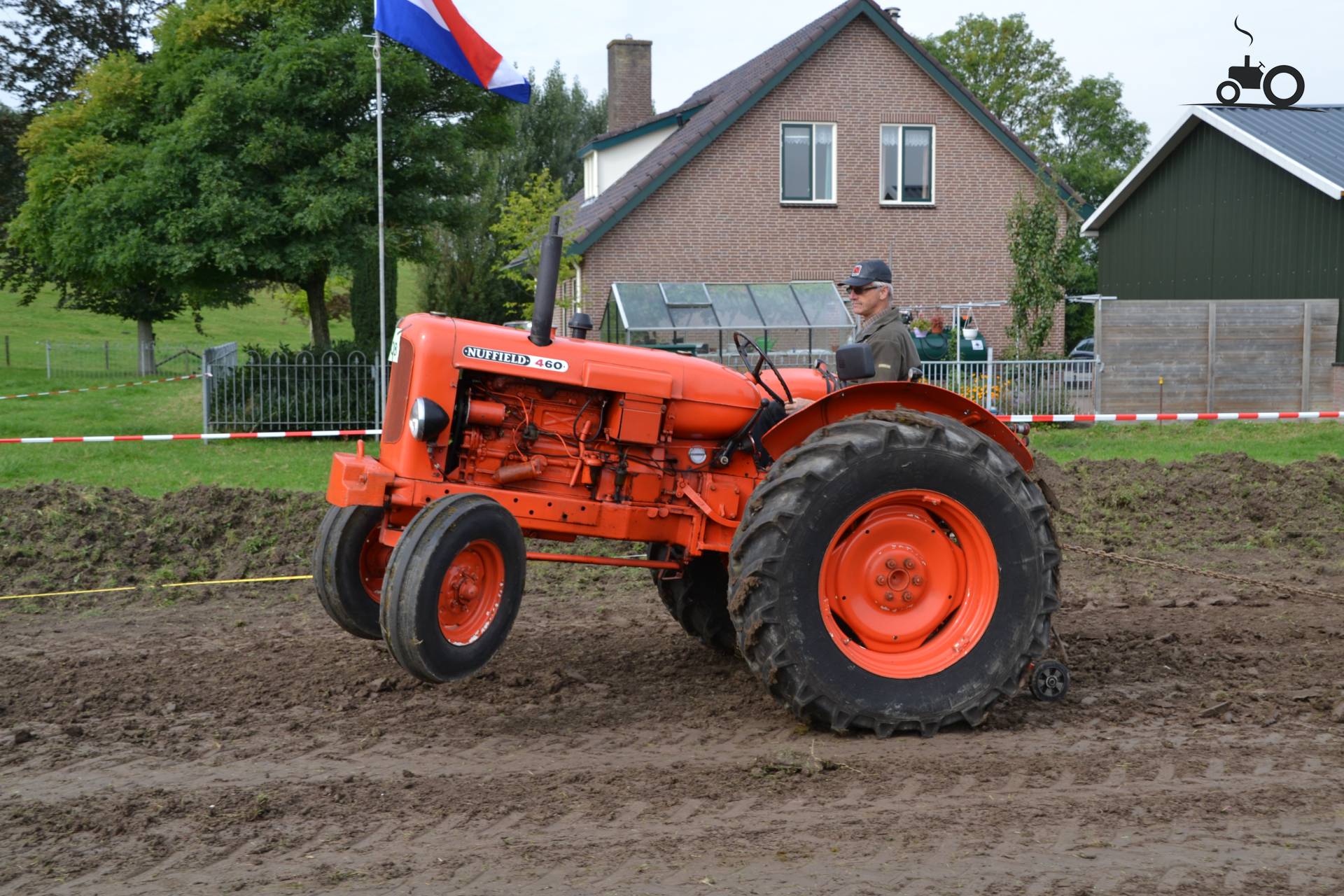 Trekkerslep / trekkertrek / tractorpulling - Nuffield 460