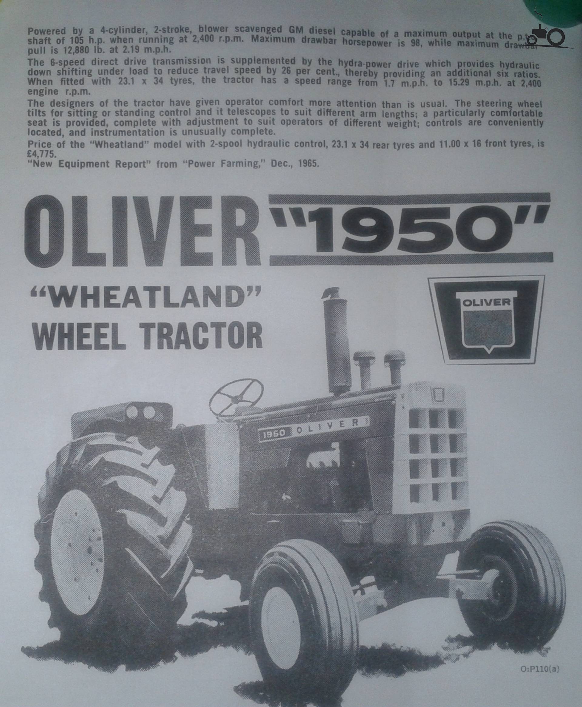 Foto Oliver 1950 #749740