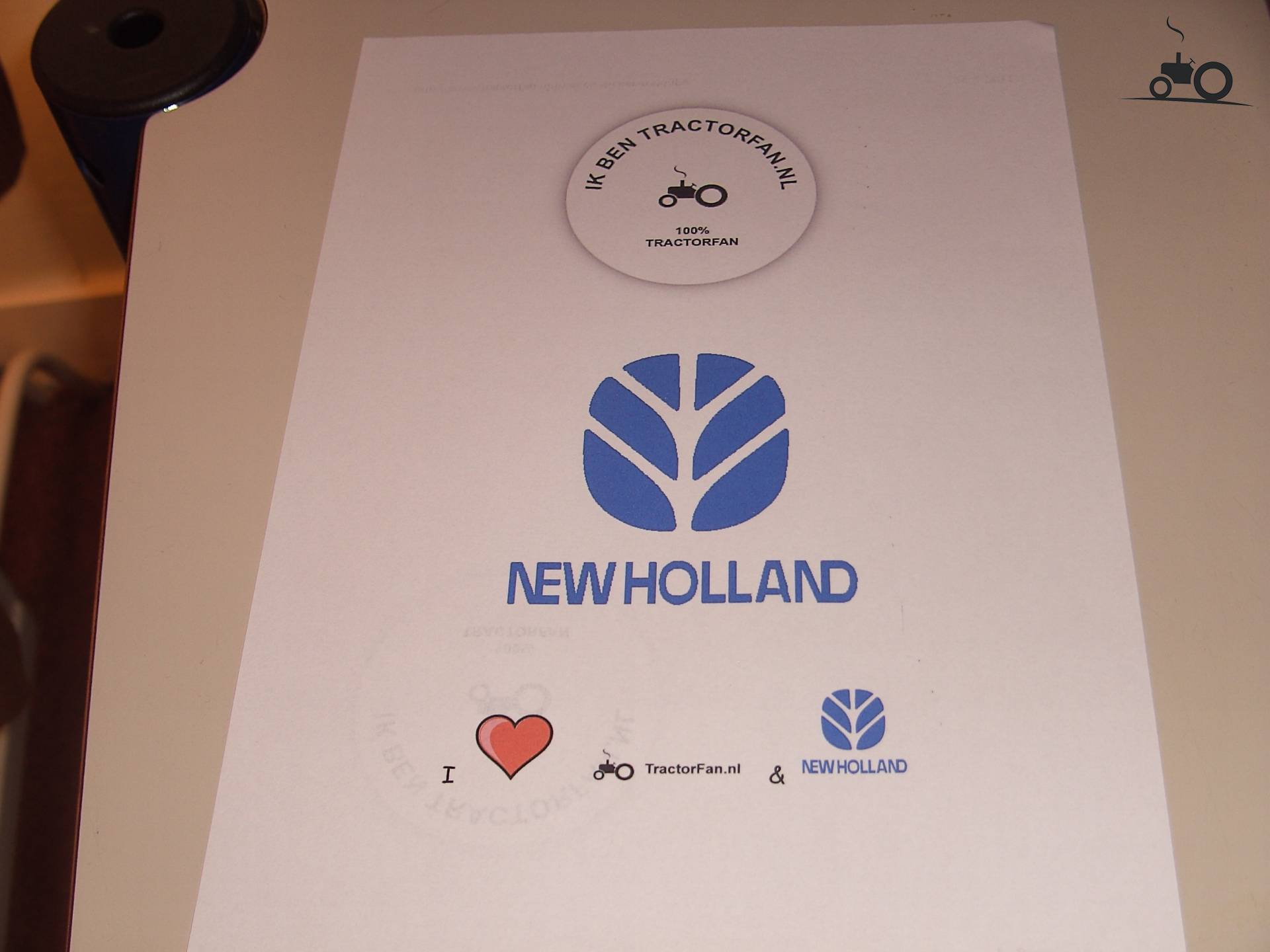 Onbekend Stickers Tractorfan