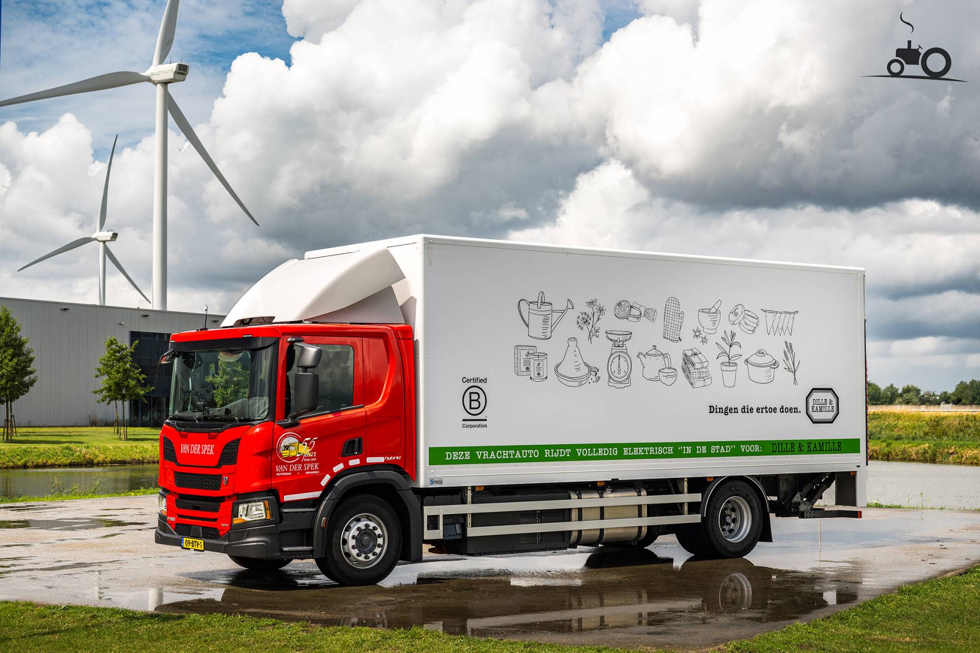 Foto Scania P280 van Transportbedrijf Nic. van der Spek B.V.