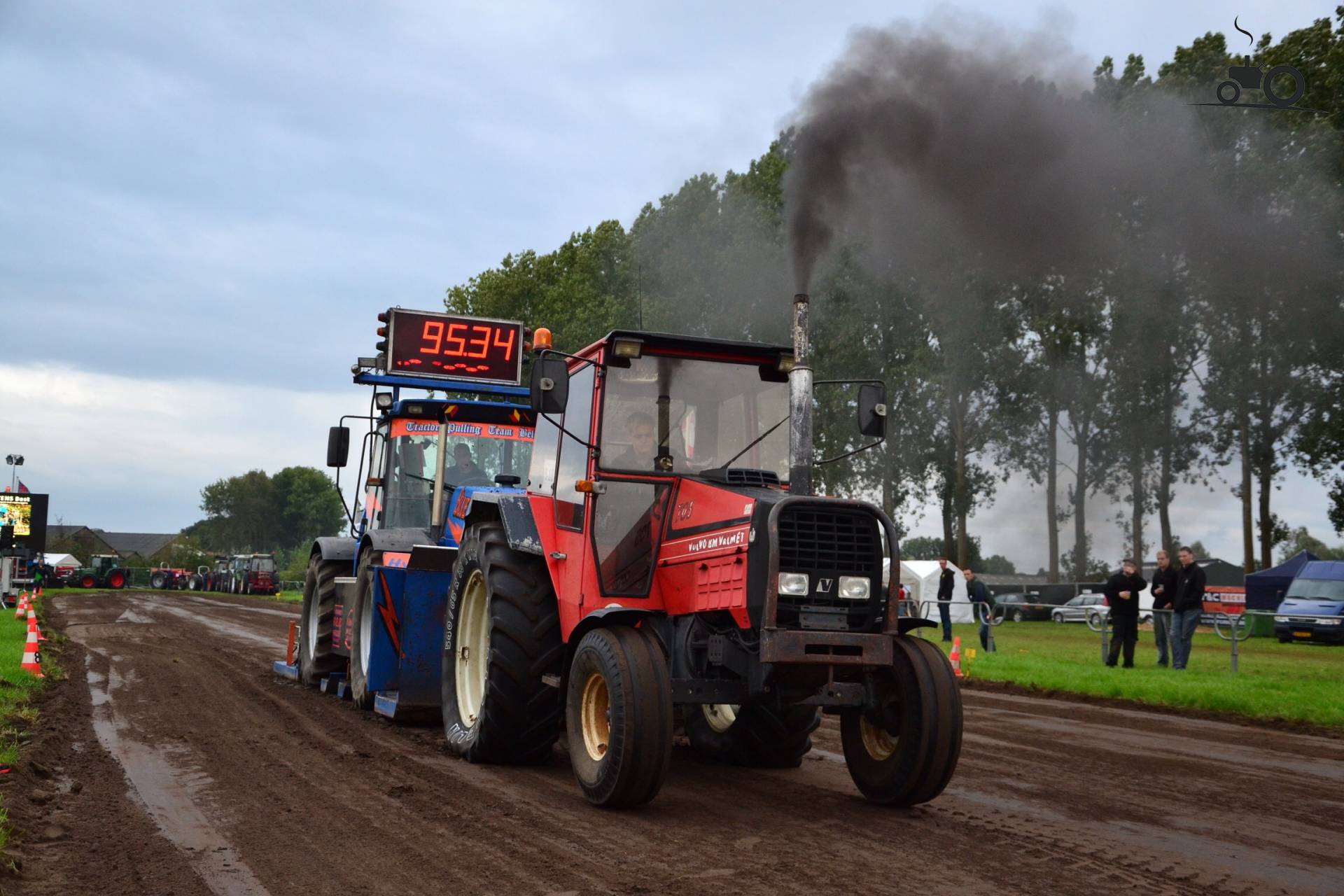 Trekkerslep / trekkertrek / tractorpulling - Valmet 705