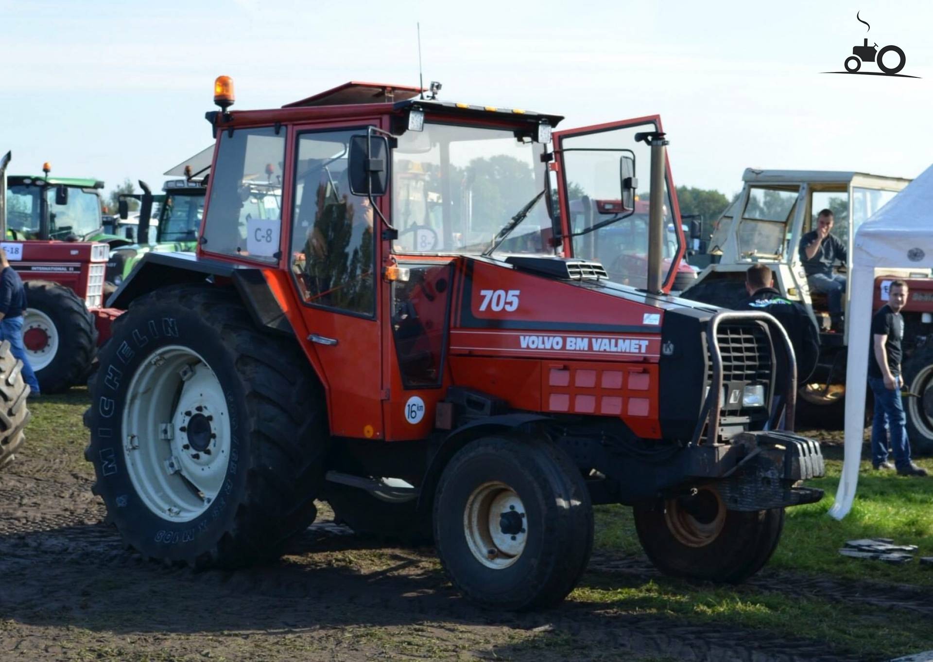 Trekkerslep / trekkertrek / tractorpulling - Valmet 705