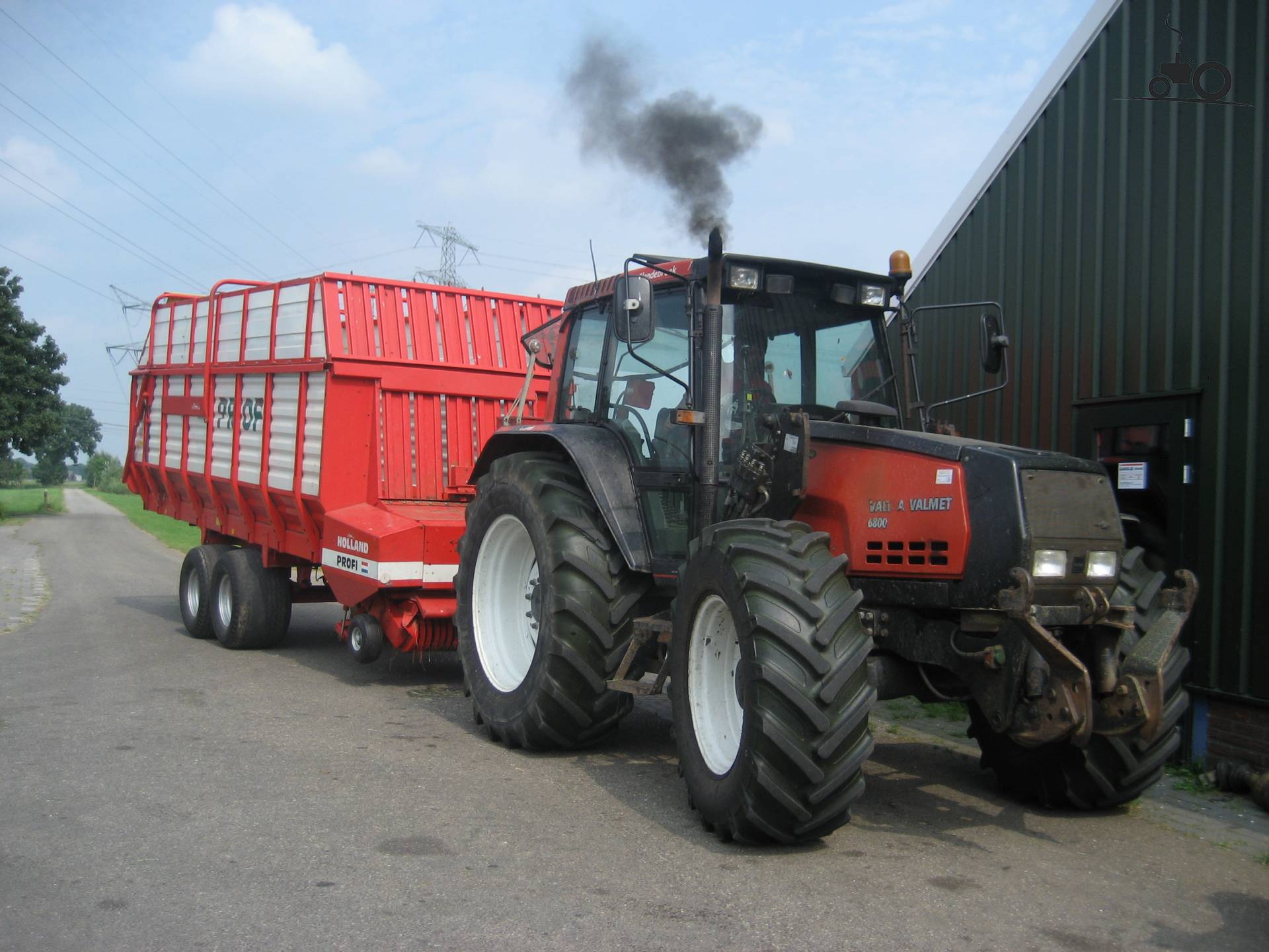 Foto Valtra Valmet 6800 van Erve-slendebroek