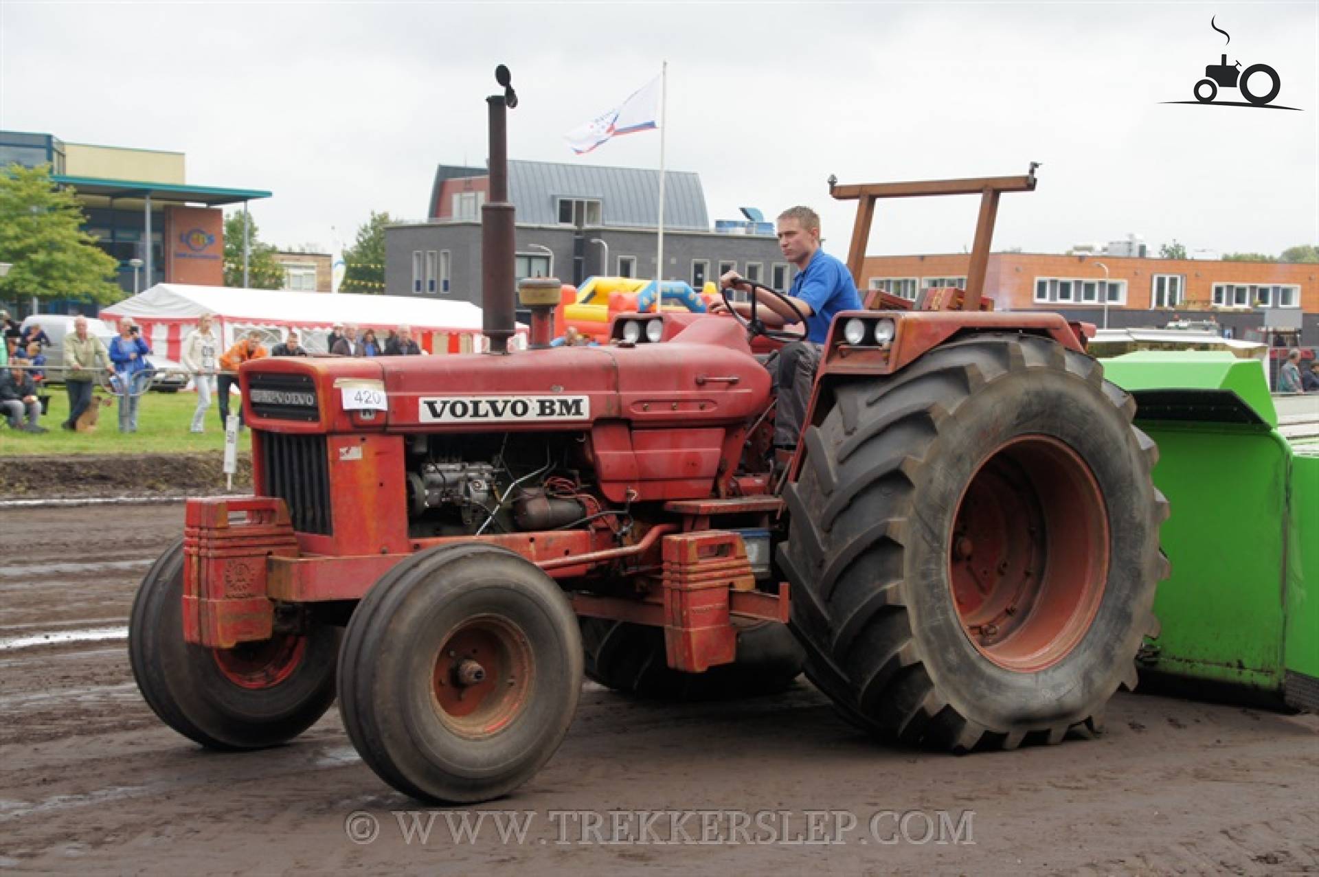 Trekkerslep / trekkertrek / tractorpulling - Volvo BM 800