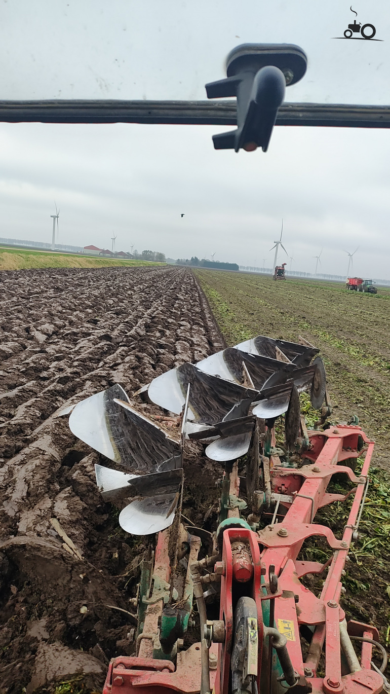 Bieten land ploegen en rooien