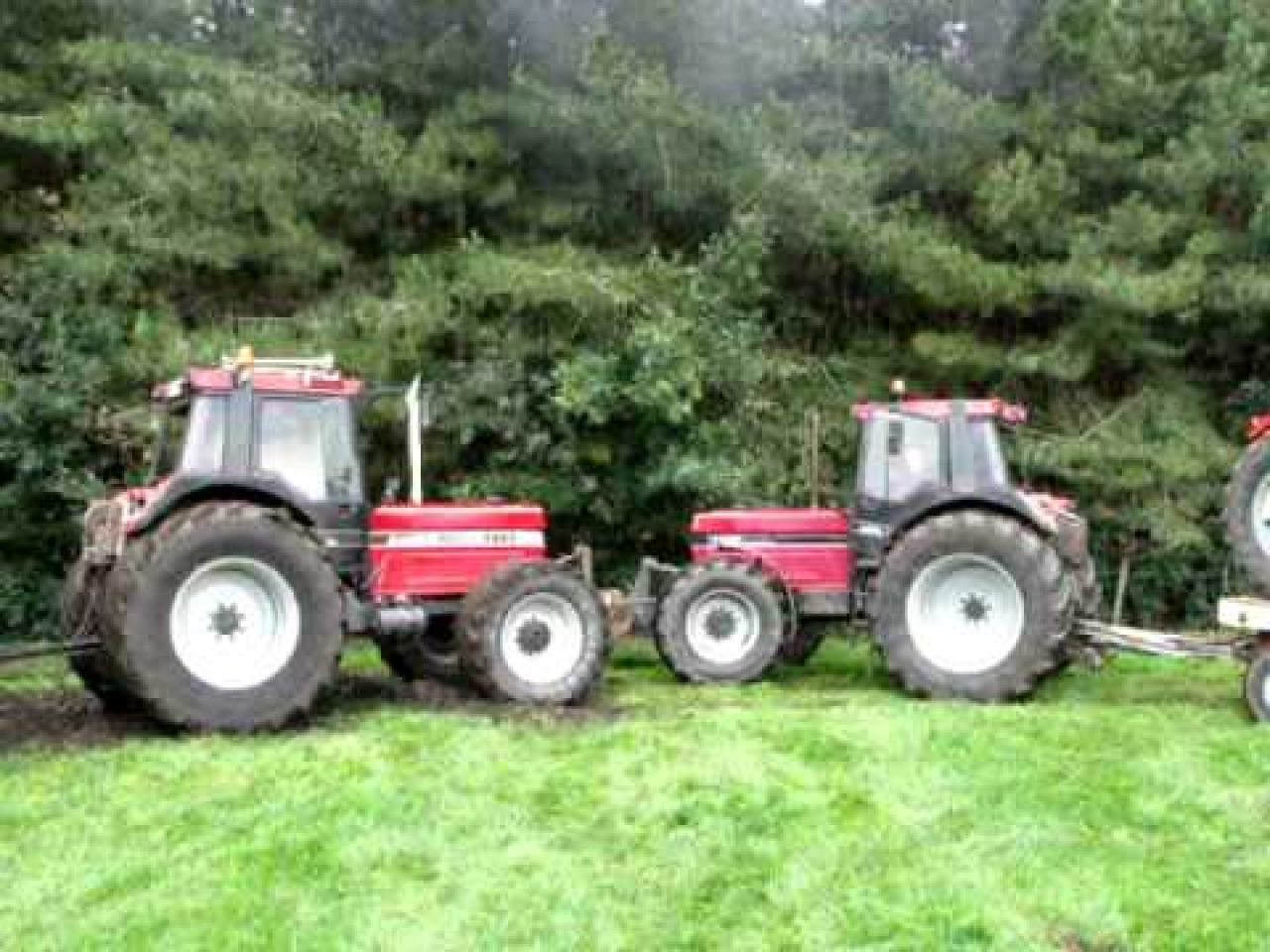 Vast op trekkertrek Zevedonk 2011 met de dieplader