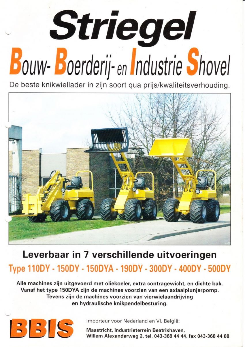 Striegel Folder en Technische Gegevens 2002